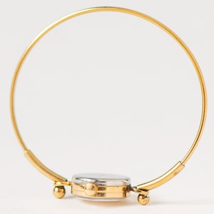 Women's Watch Tiny Ring Bracelet Gold Plated Seagull, Vintage Lady Wristwatch Classic Cocktail ...