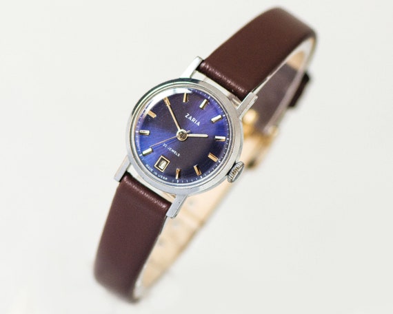 Navy blue dial women watch Dawn, classic women's watc… - Gem