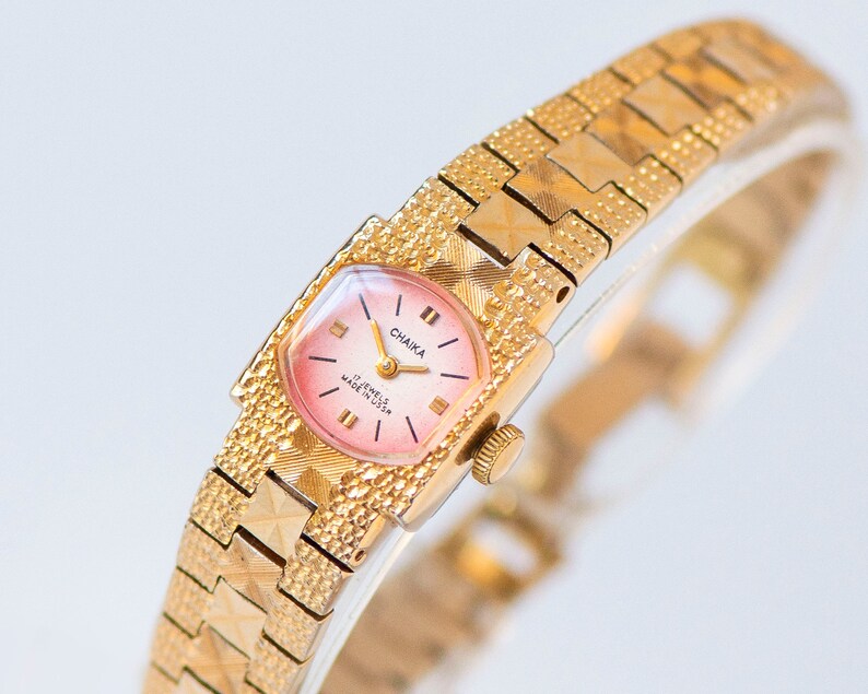 Gold Plated Cocktail Watch for Women Seagull Vintage Ladies - Etsy