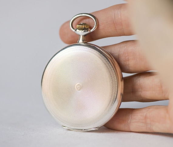 Antique Russian pocket watch Ф Винтер pure silver 0.8… - Gem