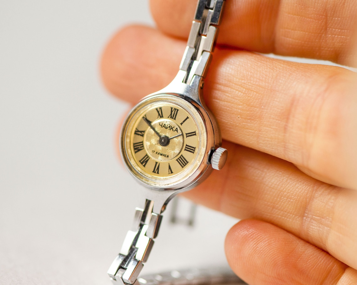 Cocktail Watch Minimalist for Women Silver Shade Chic Women | Etsy