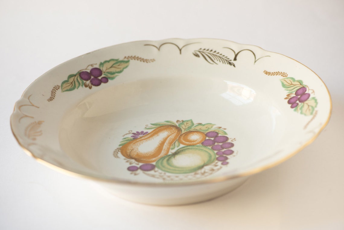 Vintage Dinner Plate, Deep Plate, Soup Plate Porcelain, Soup Bowl ...