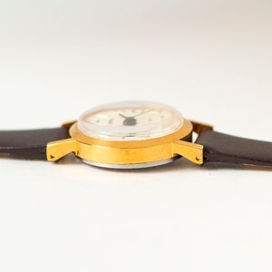 New Old Stock Women Watch Dawn With Date Window, Vintage Gold Plated ...