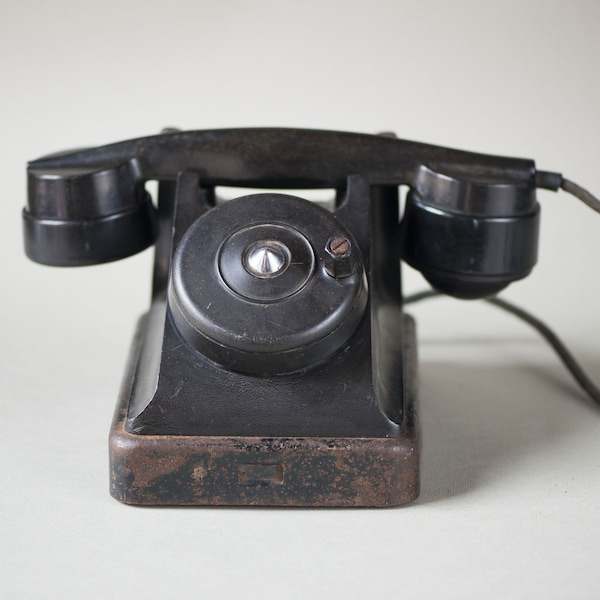 Black Bakelite Phone - Etsy