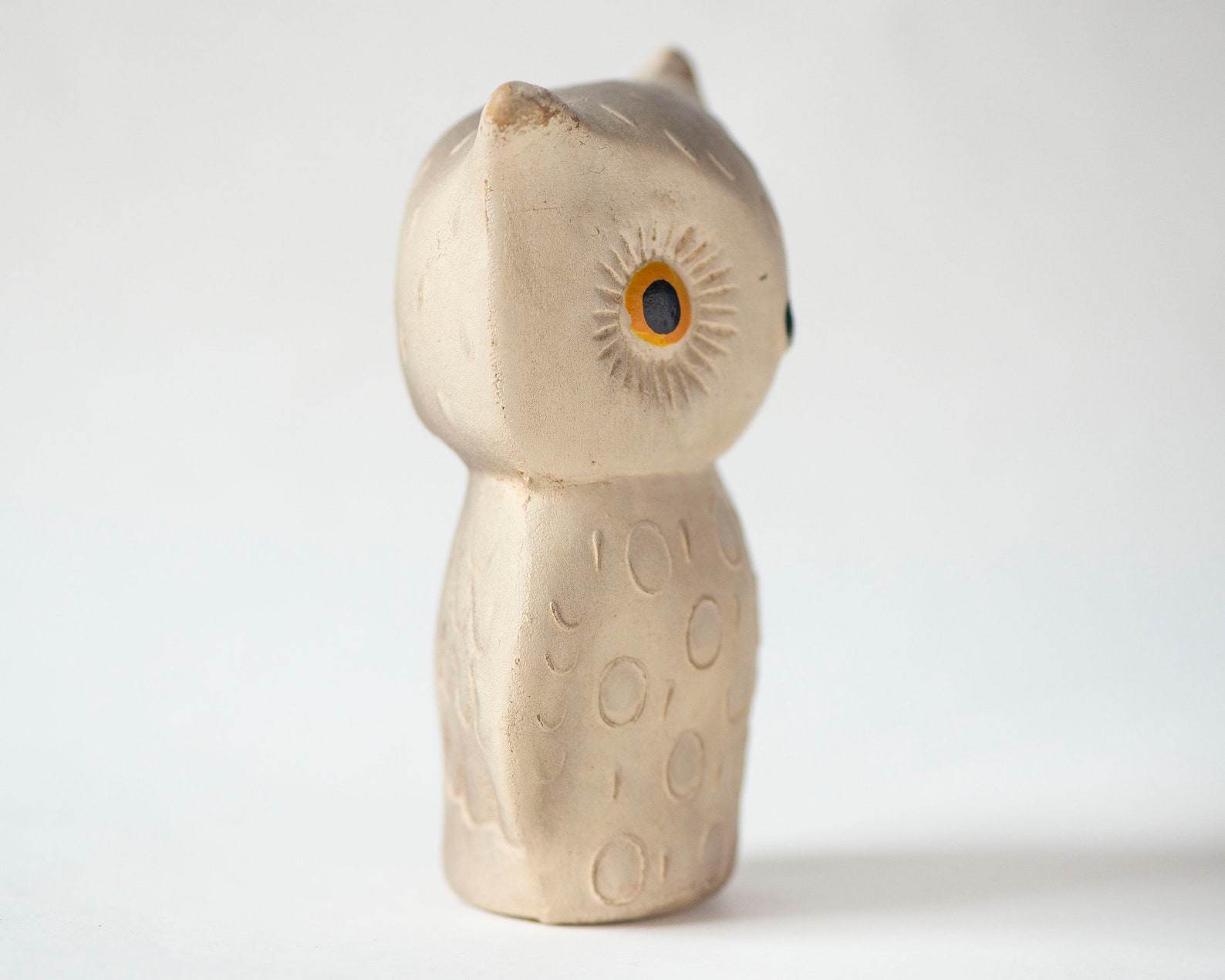 Retro Kid Toy Owl Rubber Toy Eagle Owl Vintage Rare Toy | Etsy