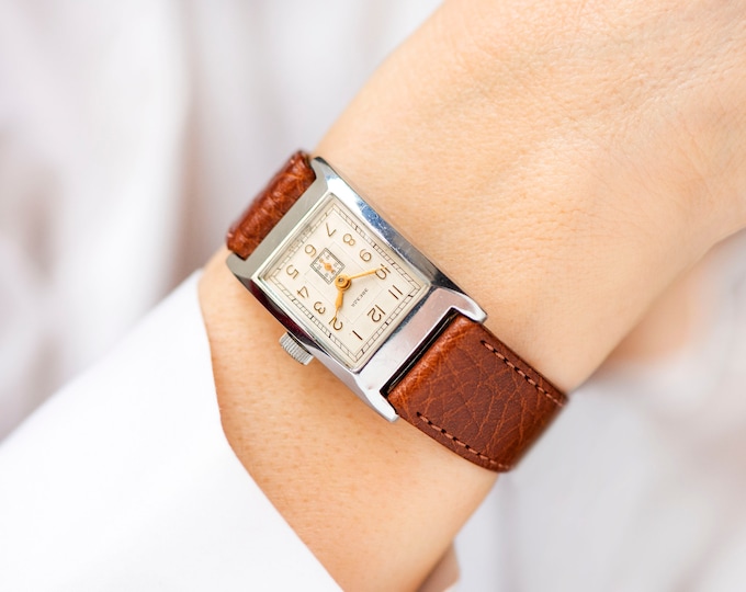 Tank Watch Vintage Star Rectangular Soviet, Mint Condition Unisex ...