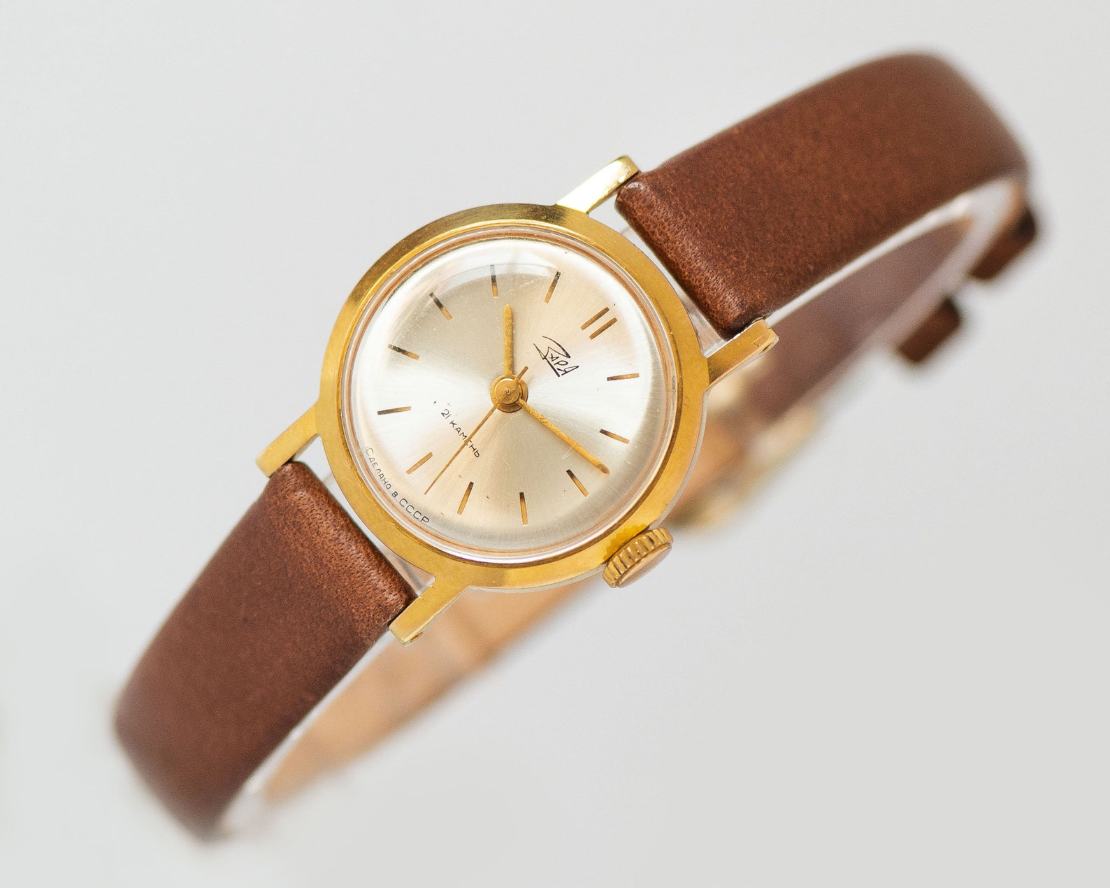 Classic Women Watch Dawn Gold Plated Shockproof Lady Watch - Etsy