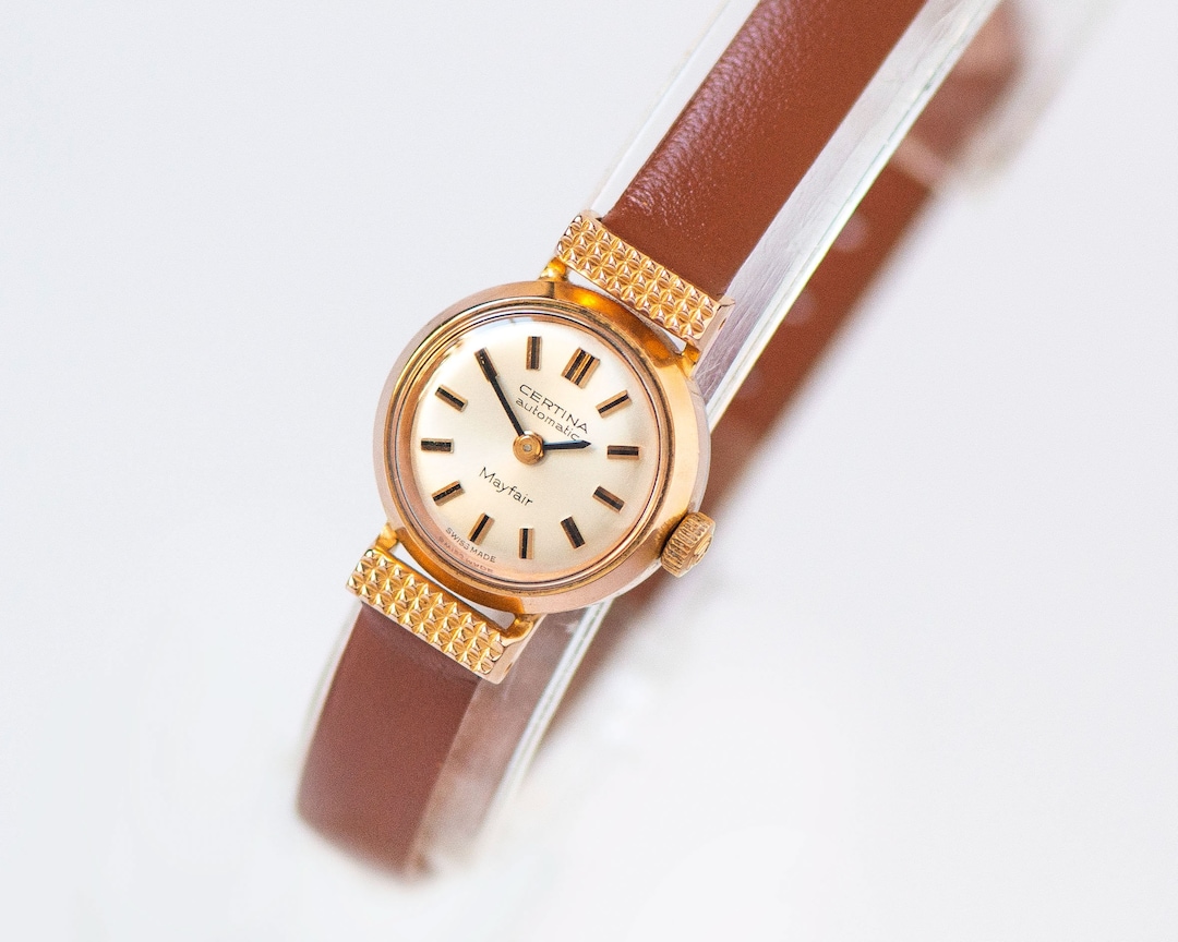 Unused Women's Watch Certina Mayfair Gold Plated, Dainty Lady Watch 60s ...