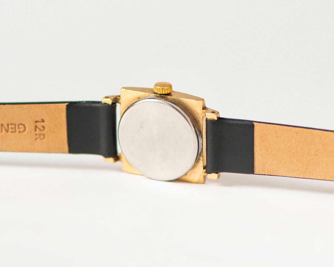 Square Small Watch for Women Seagull Gold Plated Simple Watch - Etsy