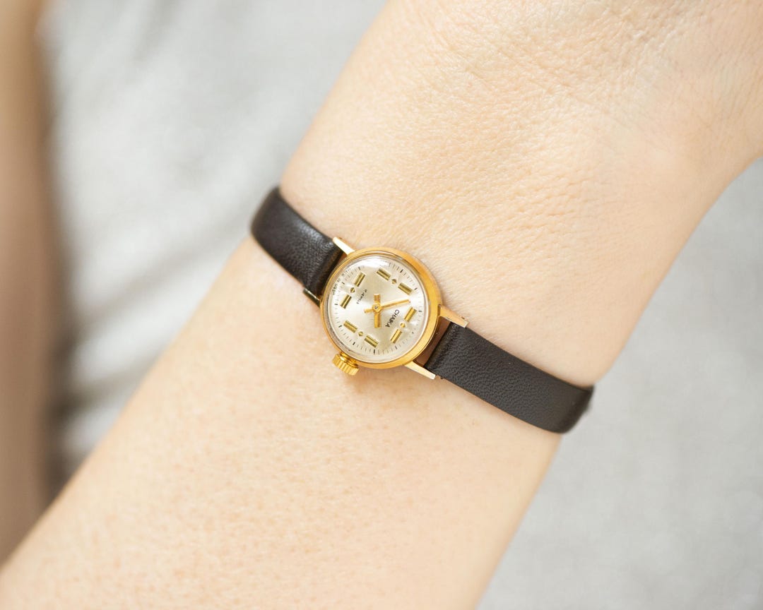 Gold Plated Women's Watch Seagull Micro Size Rare Dial Vintage, Retro ...