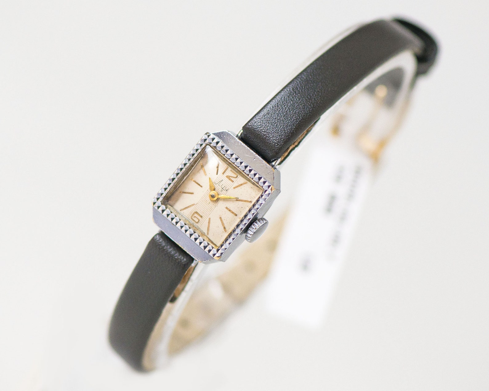 Rectangular Watch for Women Silver Shade Art Deco Style - Etsy