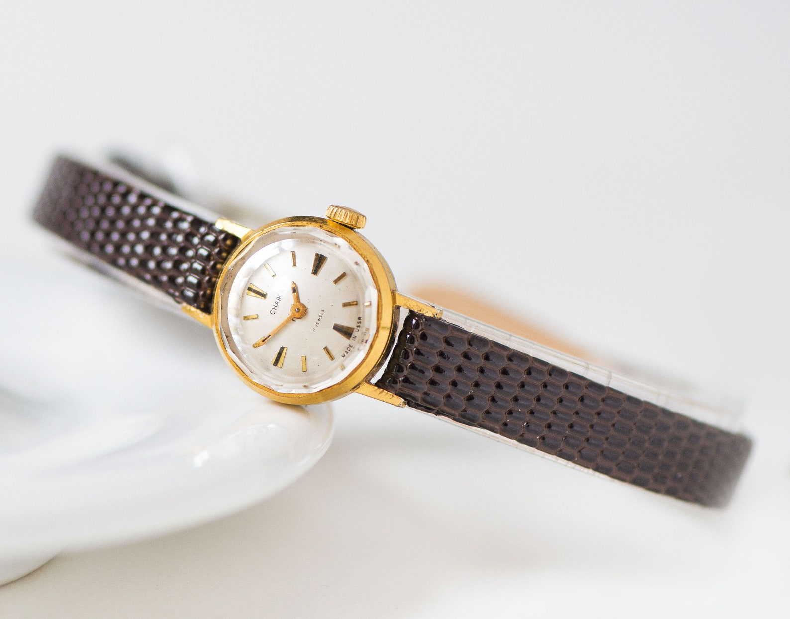 Small Chic Watch for Women Gold Plated Seagull Minimalist - Etsy
