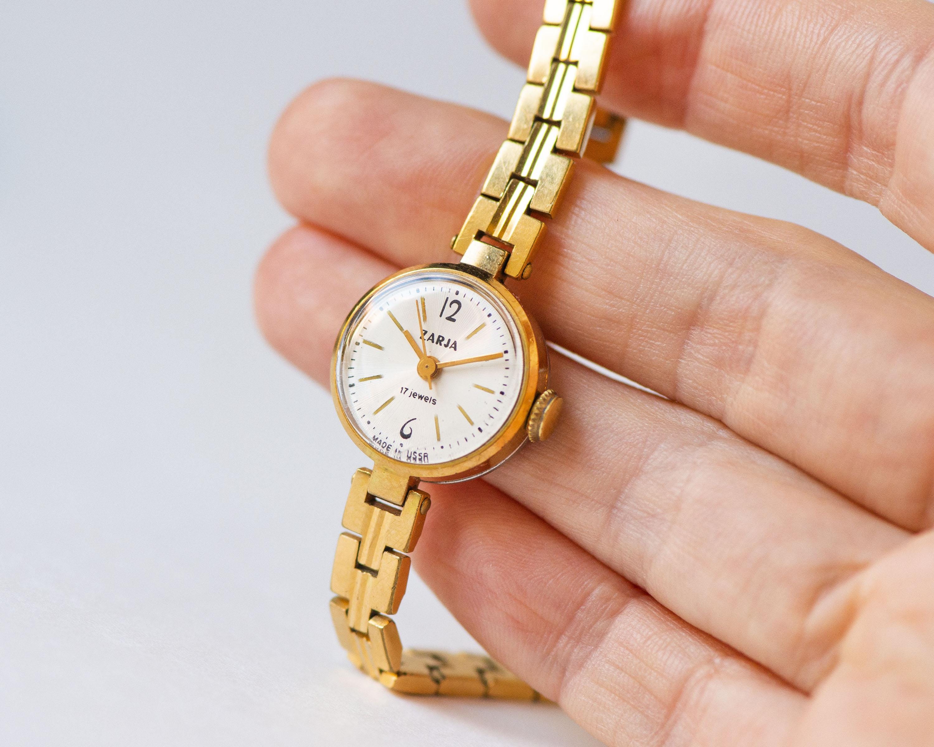 Women's Cocktail Watch Gold Plated Bracelet Dawn, Vintage Lady ...
