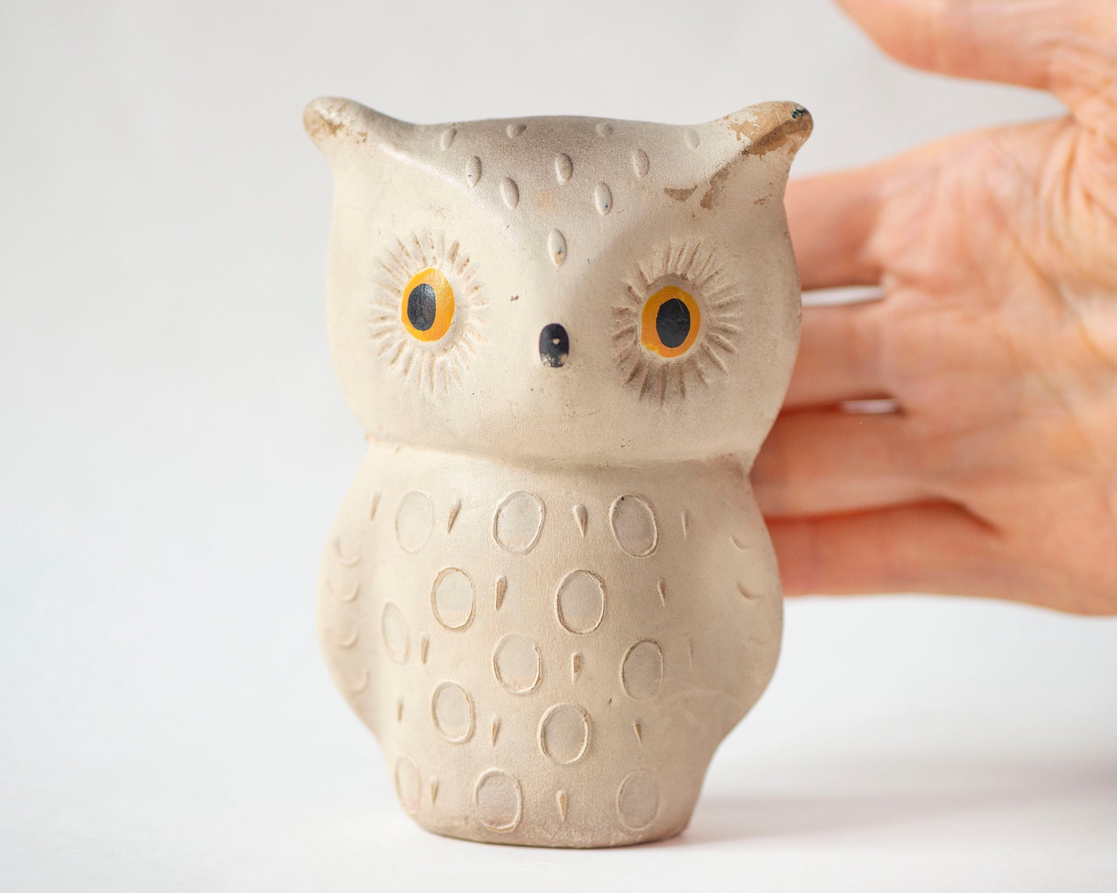 Retro Kid Toy Owl, Rubber Toy Eagle Owl Vintage Rare Toy, Soviet ...