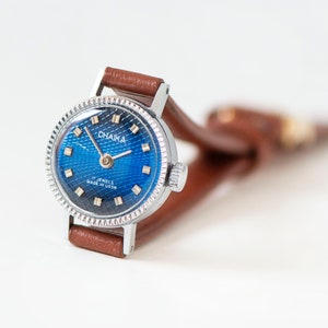 Navy Blue Women Watch Seagull Silver Shade Vintage, Lady Watch Delicate ...