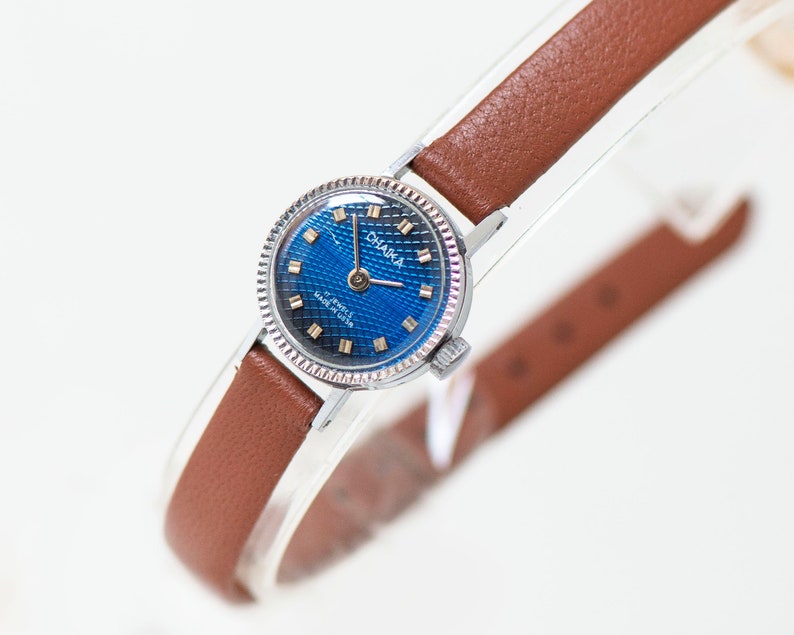 Navy Blue Women Watch Seagull Silver Shade Vintage, Lady Watch Delicate ...