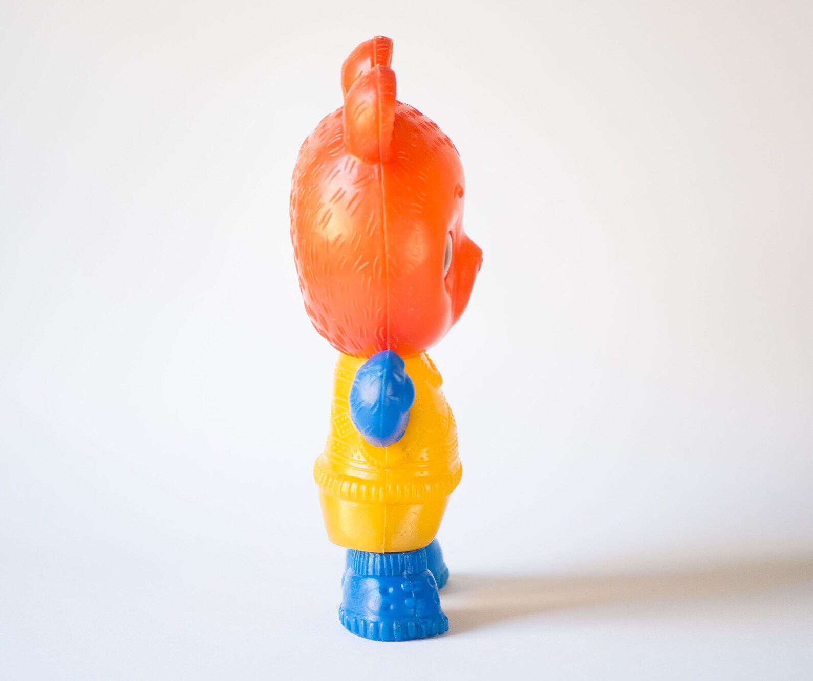 Vintage Plastic Bear Toy Big Eye Rolling Bear Red Yellow Blue - Etsy