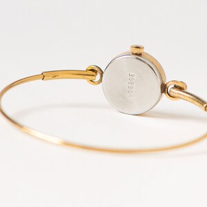 Women's Watch Tiny Ring Bracelet Gold Plated Seagull, Vintage Lady Wristwatch Classic Cocktail ...