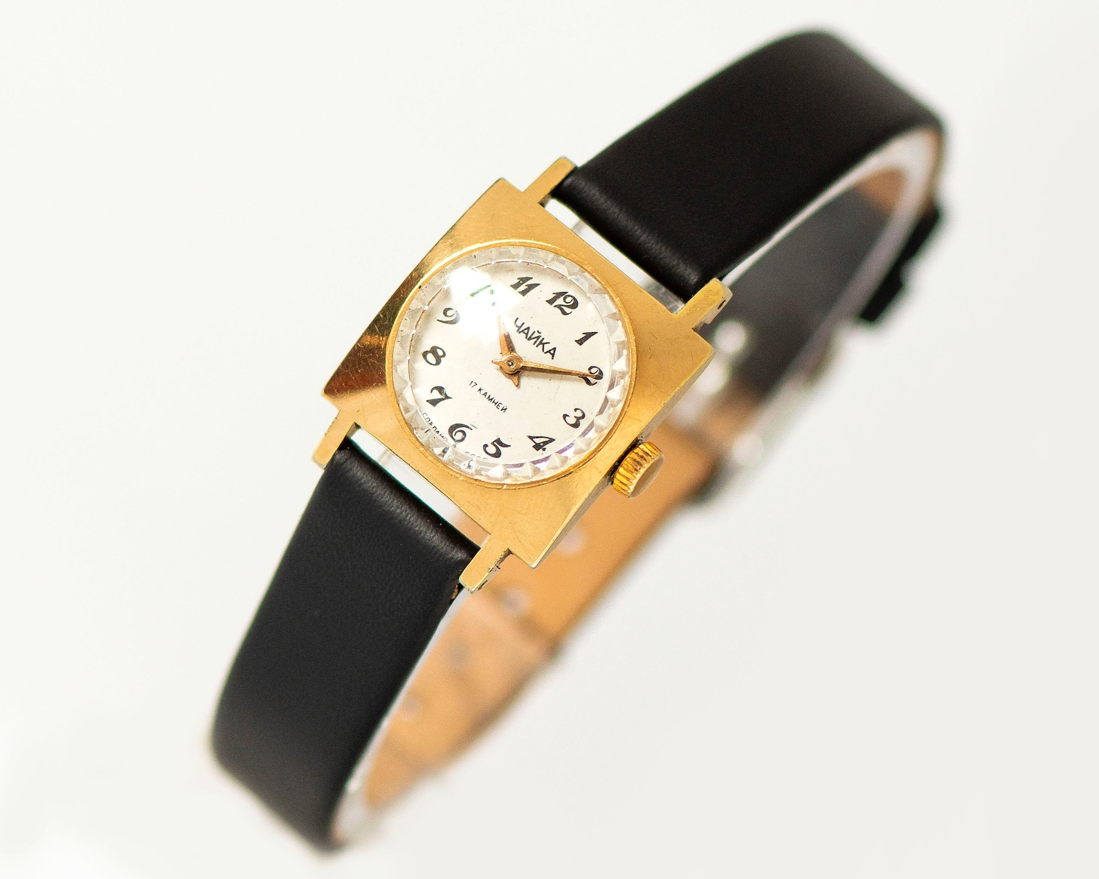 Square Small Watch for Women Seagull Gold Plated Simple Watch | Etsy