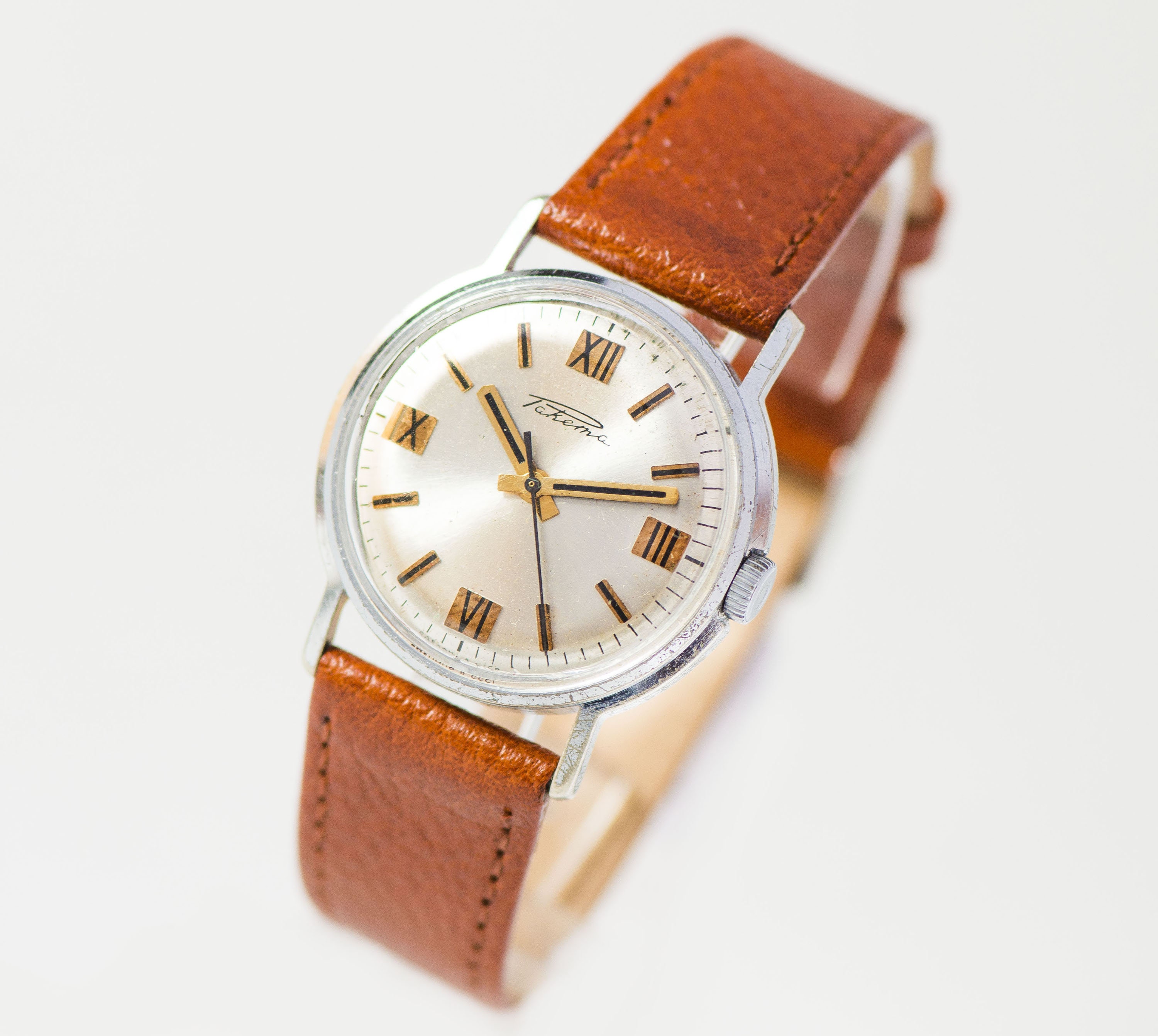 Roman Numerals Mens Wrist Watch Vintage Rocket, Shockproof Retro Watch ...