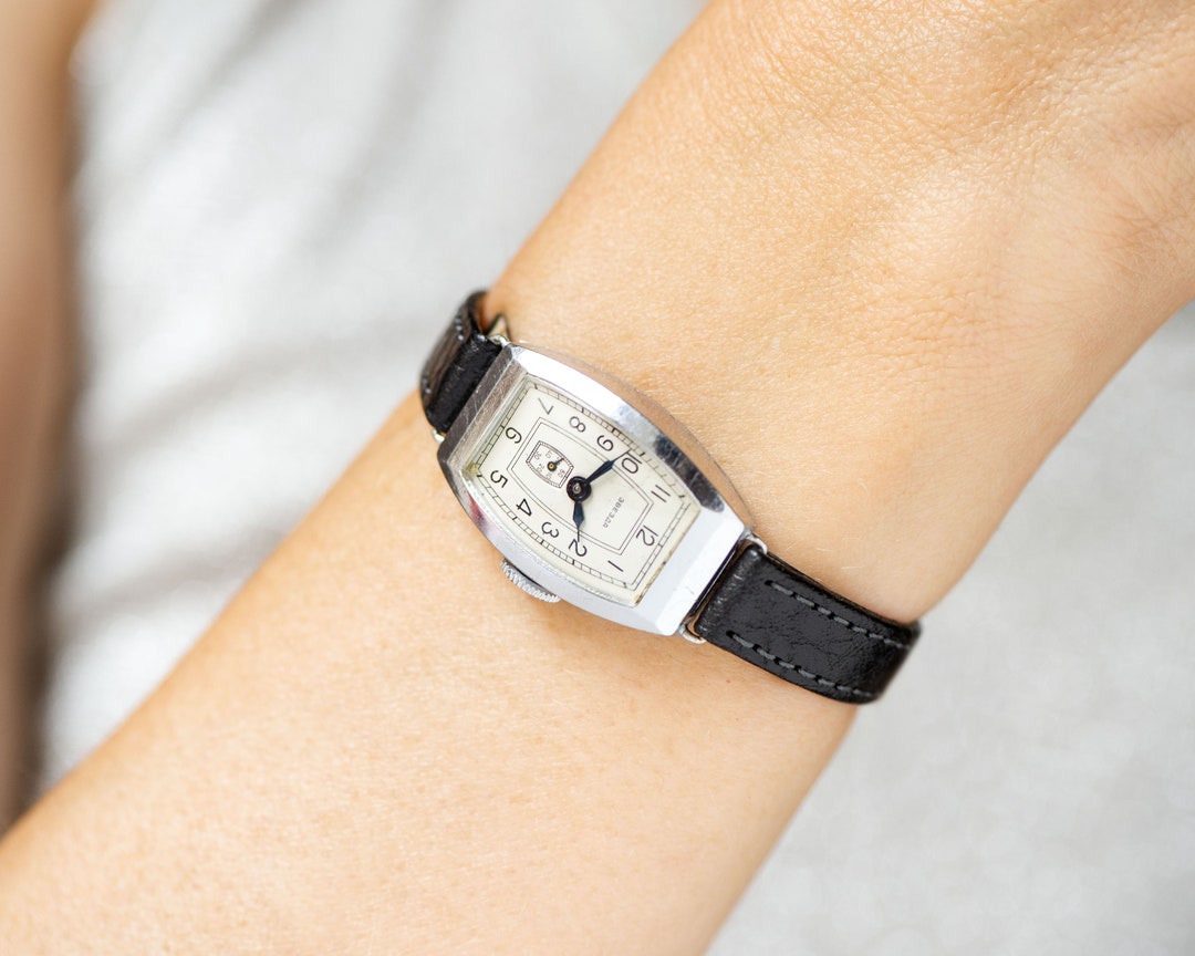 Collectible Women Watch Star 50s Vintage Watch, Rectangle Lady Watch ...