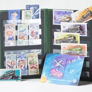 Vintage Postage Stamp Cover With 16 Stamps Green Stamp - Etsy