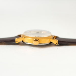 New Old Stock Women Watch Dawn With Date Window, Vintage Gold Plated ...