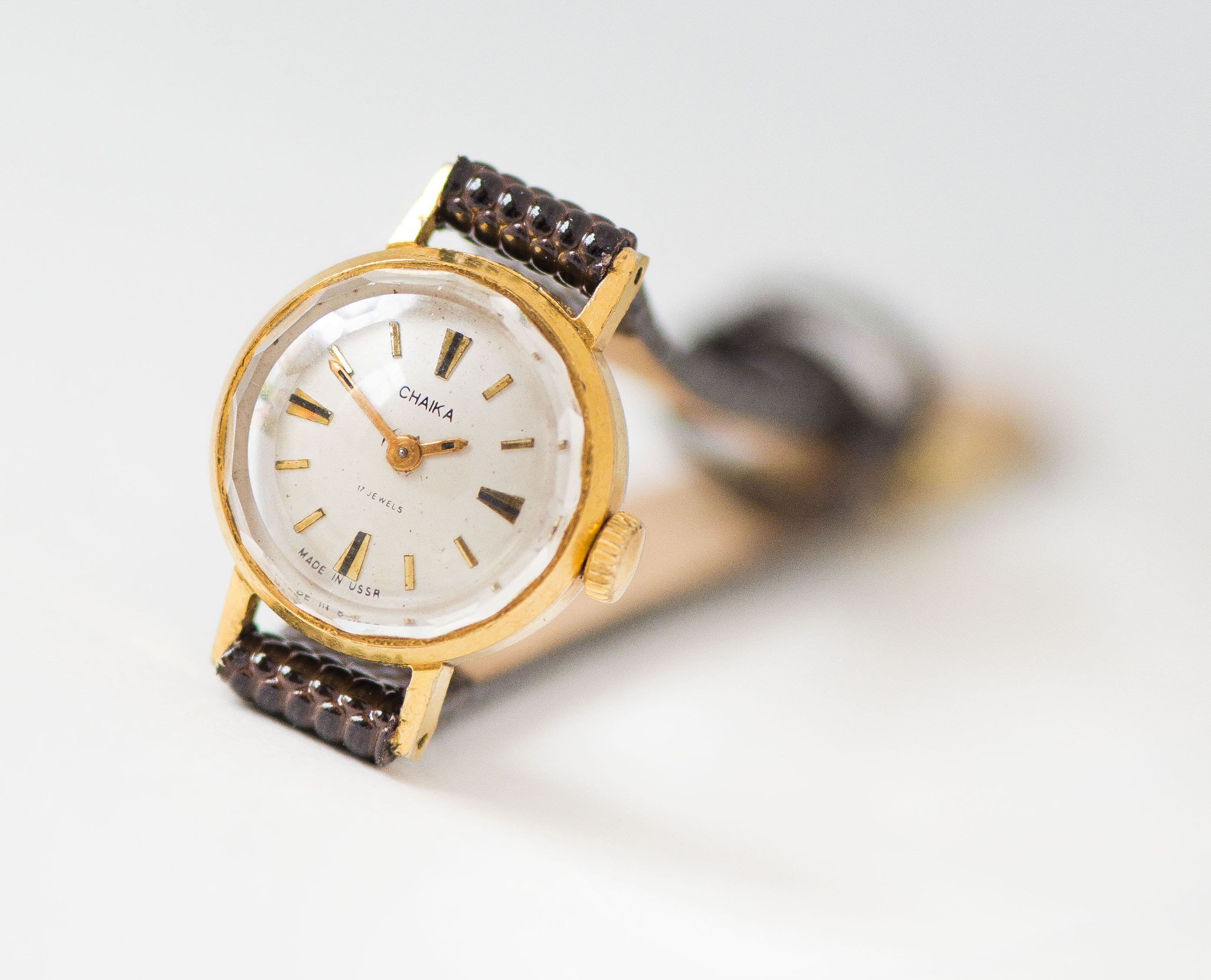 Small Chic Watch for Women Gold Plated Seagull, Minimalist Wristwatch ...