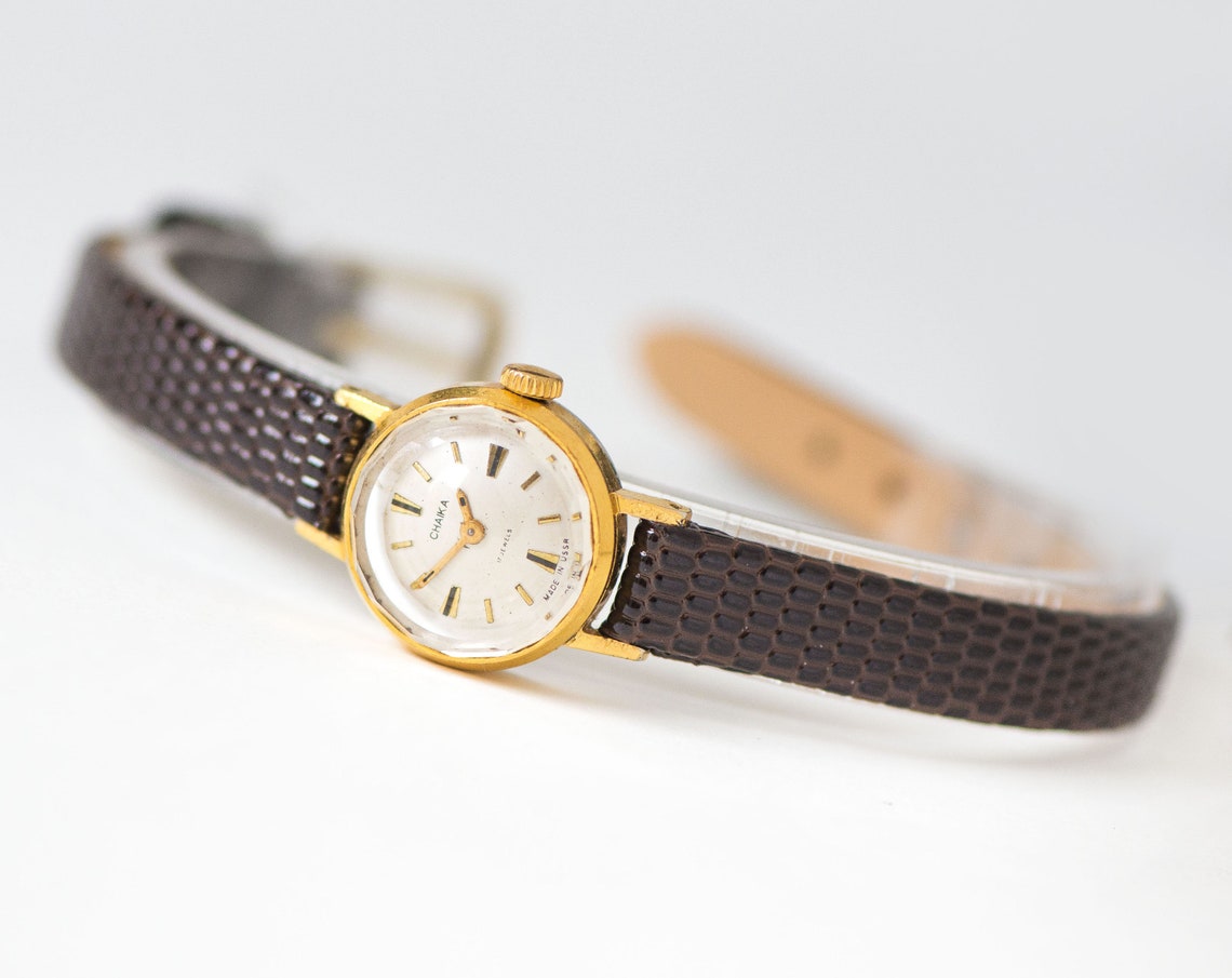 Small Chic Watch for Women Gold Plated Seagull Minimalist - Etsy