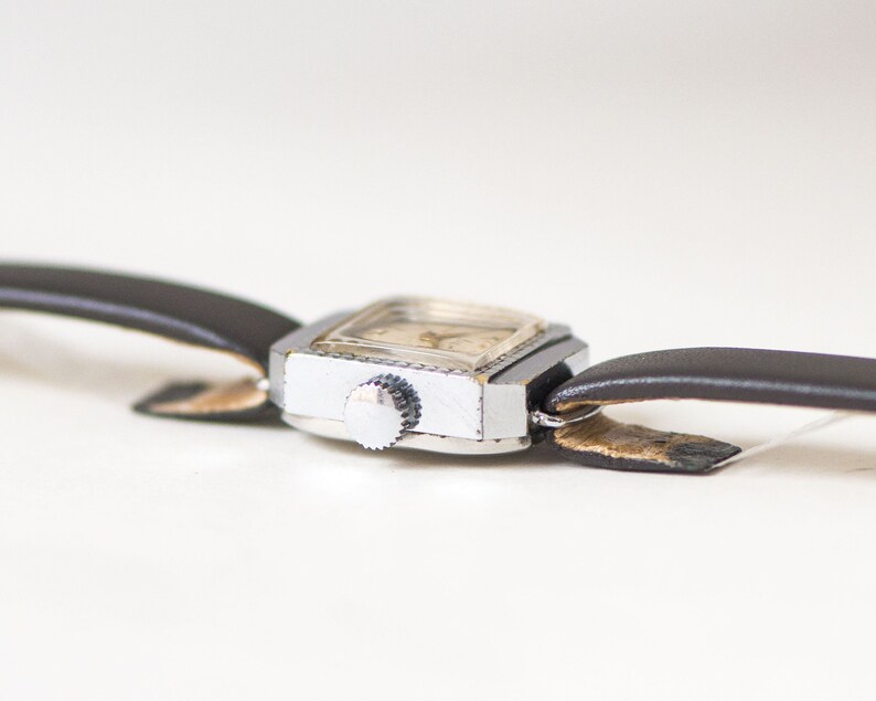 Rectangular Watch for Women Silver Shade Art Deco Style - Etsy