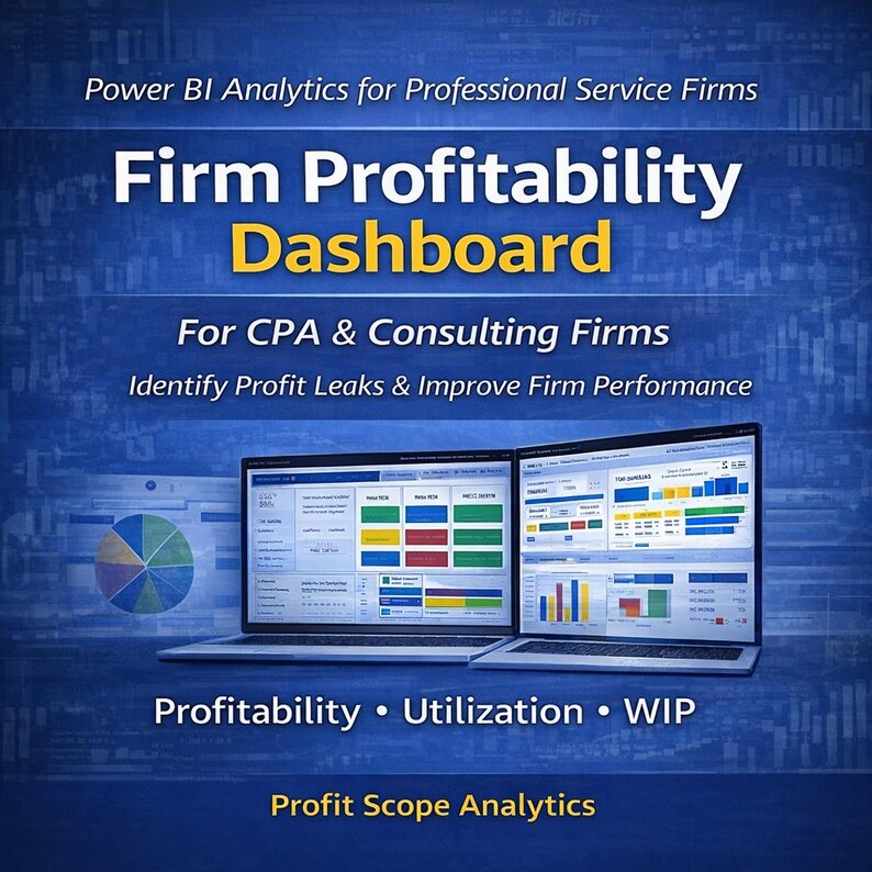 Power BI Firm Profitability Dashboard for CPA & Consulting Firms ...
