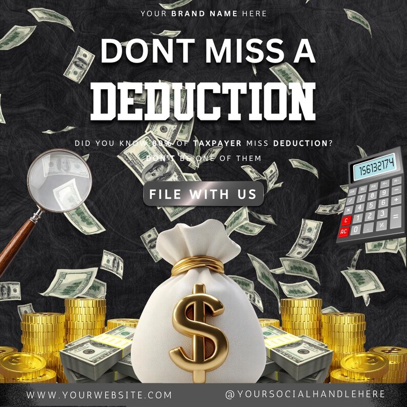Tax Refund Flyer Template | Accountant Marketing Flyer | Modern Finance ...
