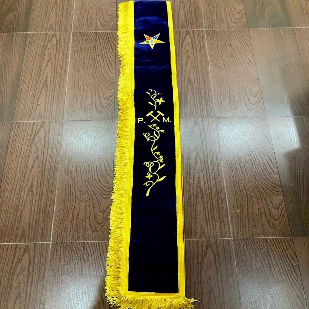 Masonic Past Matron Sash, OES Sashes, Order of Eastern Star PM Sash - Etsy