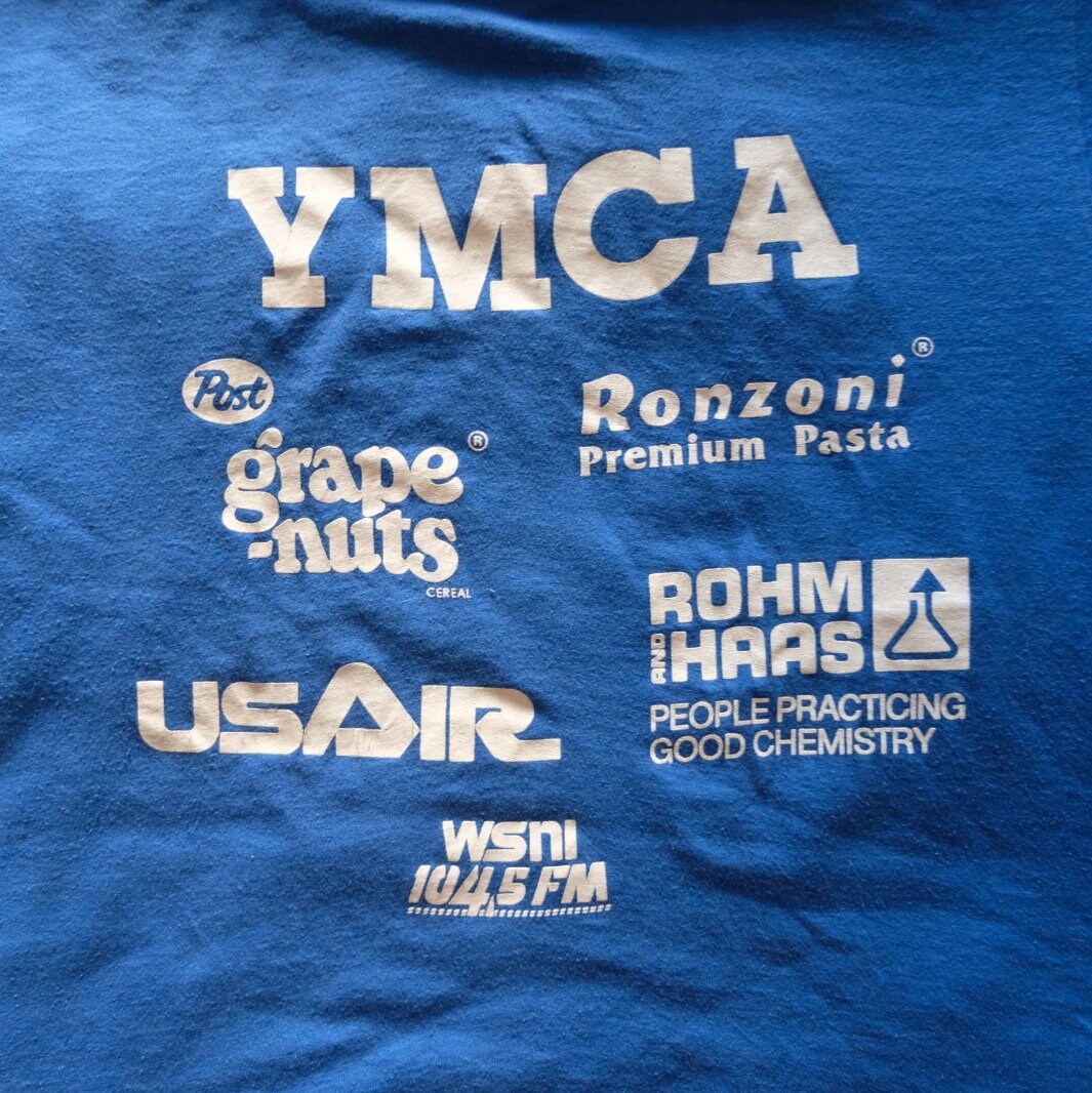 80s Vintage 1987 the Philadelphia Distance Run YMCA Blue Shirt - Etsy