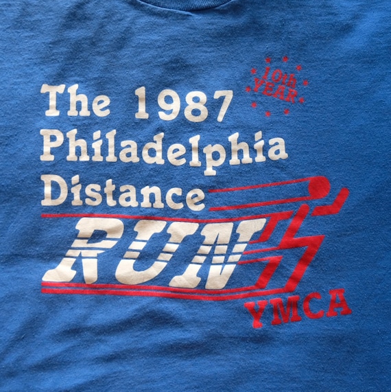 80s Vintage 1987 The Philadelphia Distance Run YMCA B… - Gem