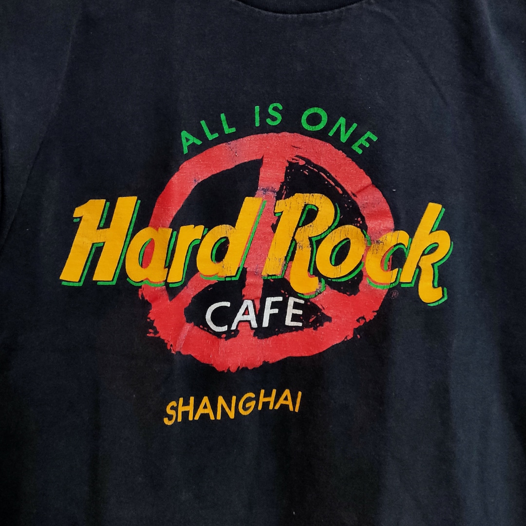90's Vintage Hard Rock Cafe Shanghai All is One Peace Symbol T-shirt - Etsy