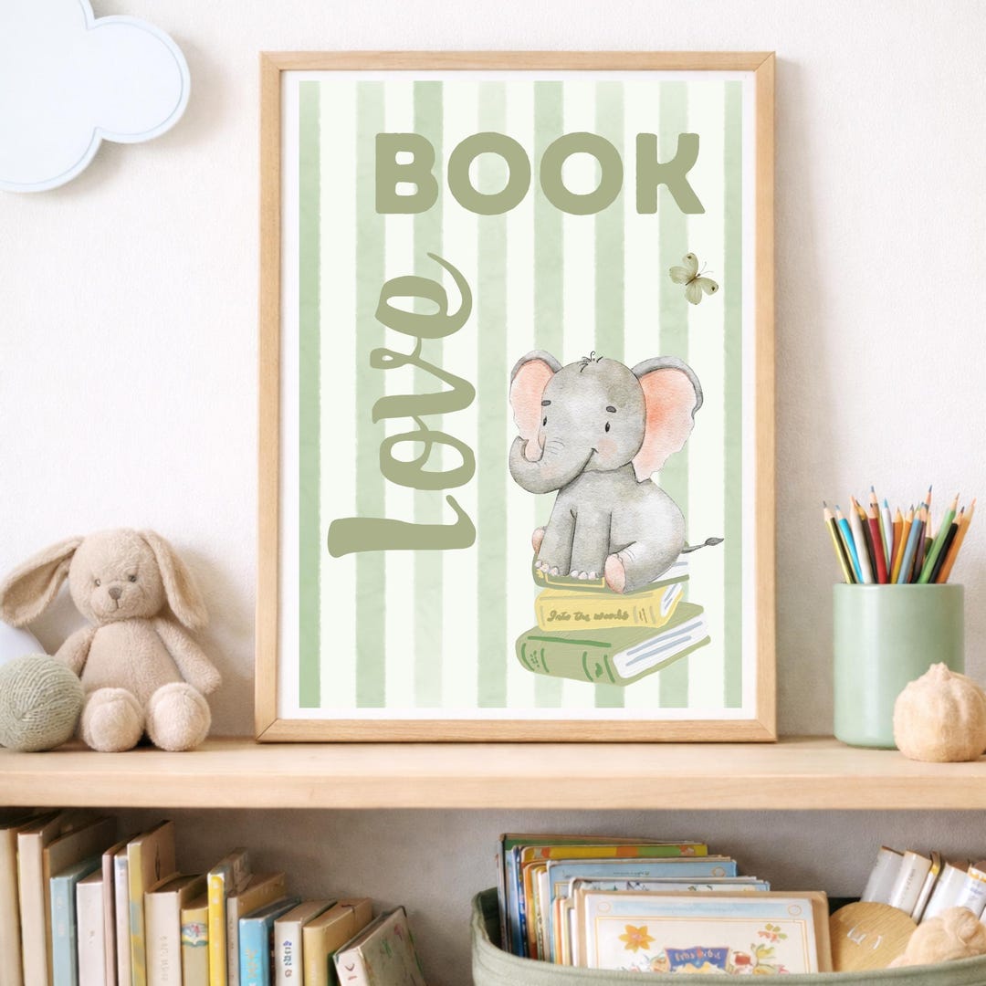 Reading Corner Poster for Kids' Room | Reading Corner Wall Art for Kids ...