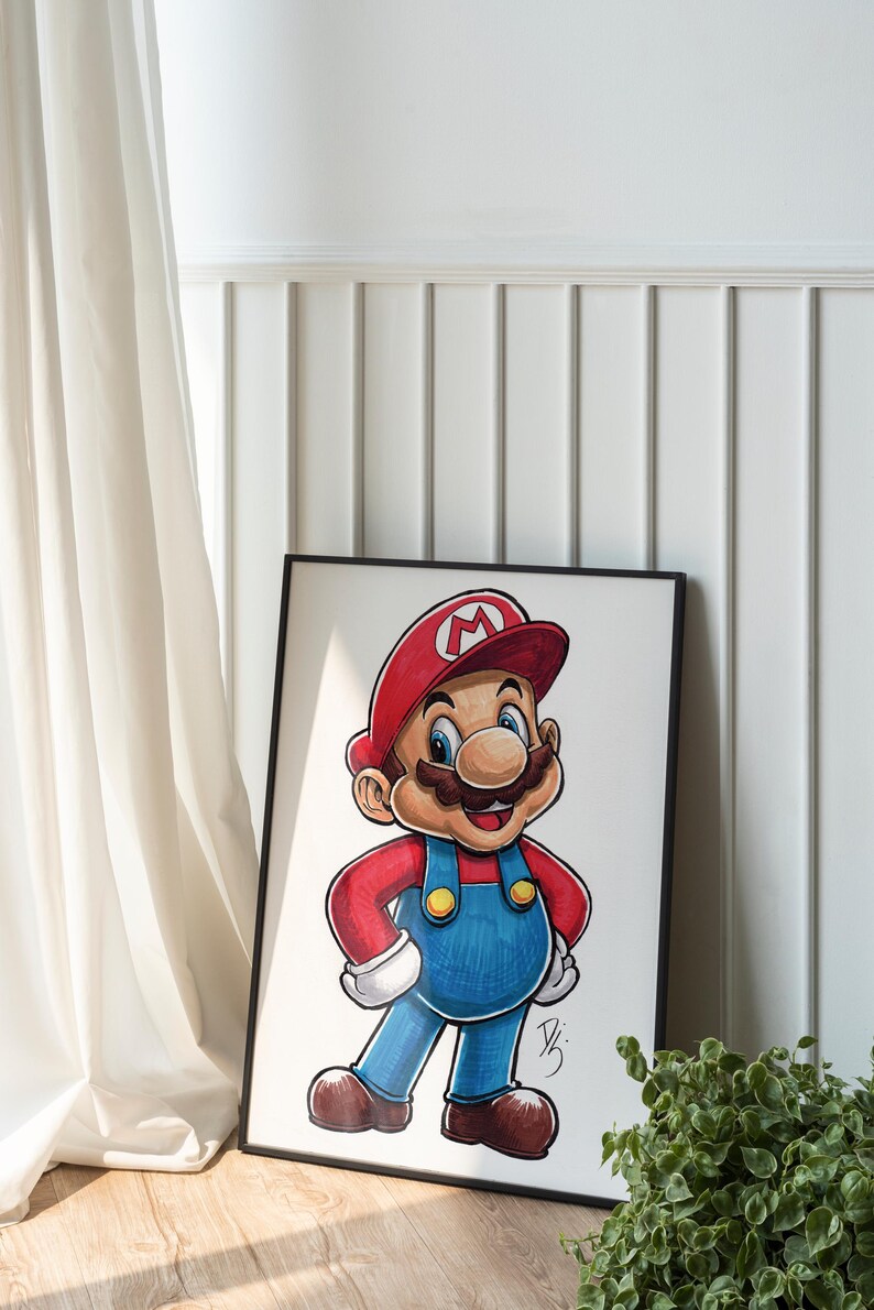 Digital Print | Super Mario (from Nintendo Video Games) Fan Art ...