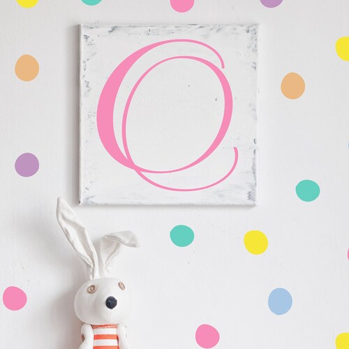 Pastel Rainbow Alphabet Wall Decals Abc's Nursery Decor | Etsy