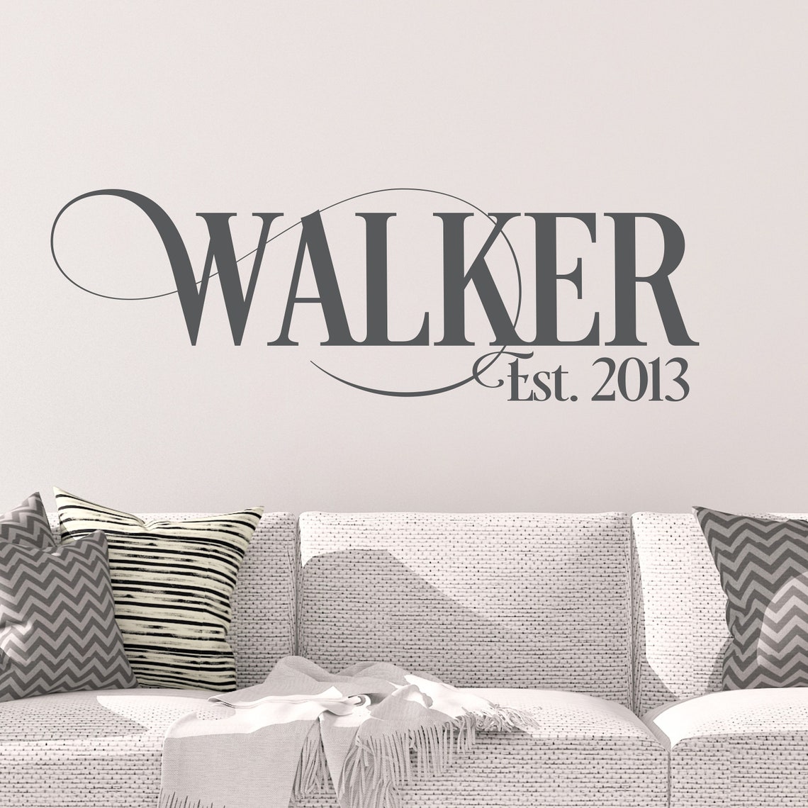 Custom Family Name Decal Personalized Family Name Last | Etsy