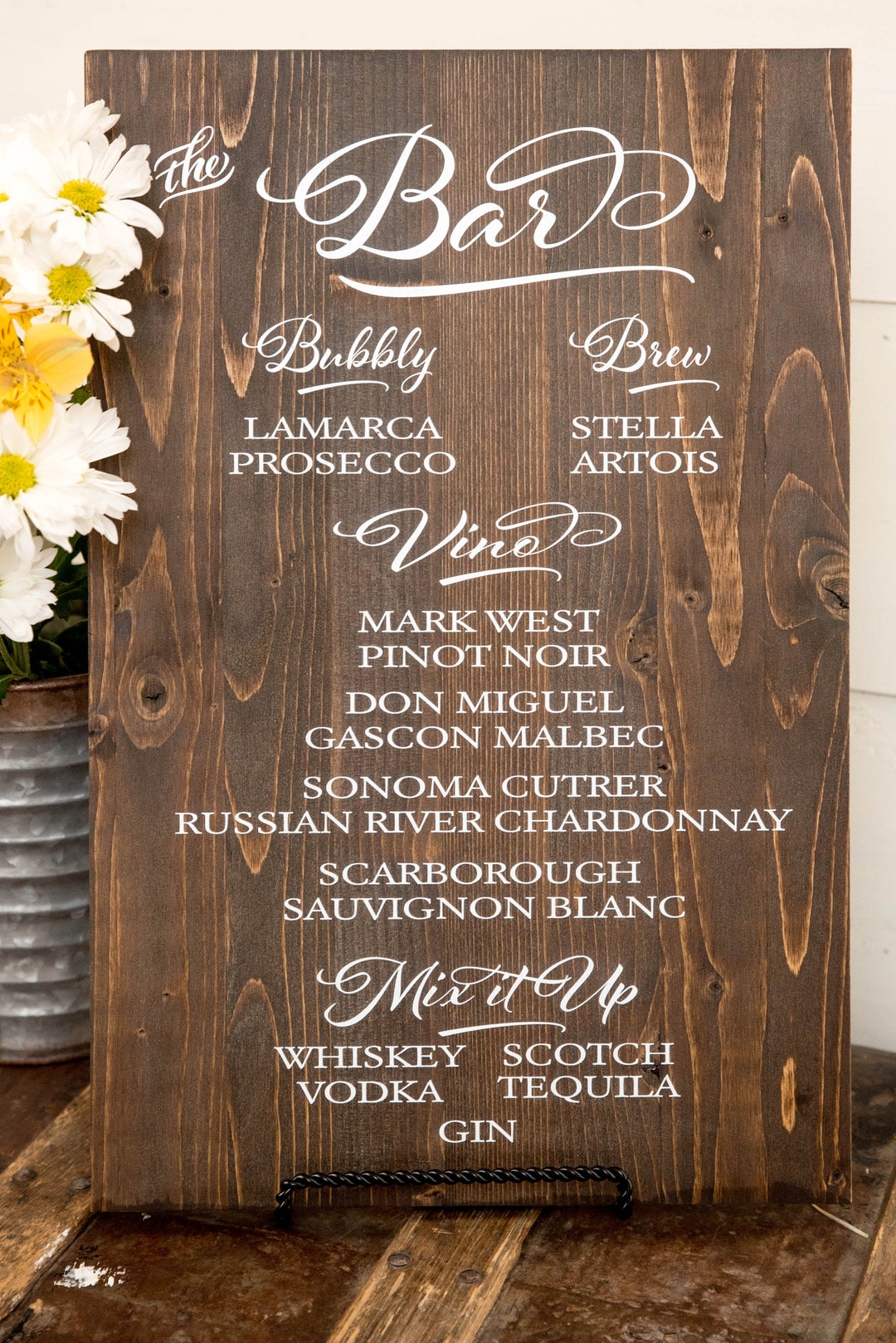 Wedding Sign // Reception Sign // Wedding Bar Sign // Custom - Etsy