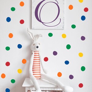 Bright Colored Dot Wall Decals // Peel and Stick Dots // Nursery Wall ...
