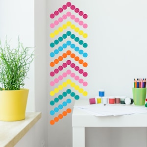 Bright Colored Dot Wall Decals // Peel and Stick Dots // Nursery Wall ...