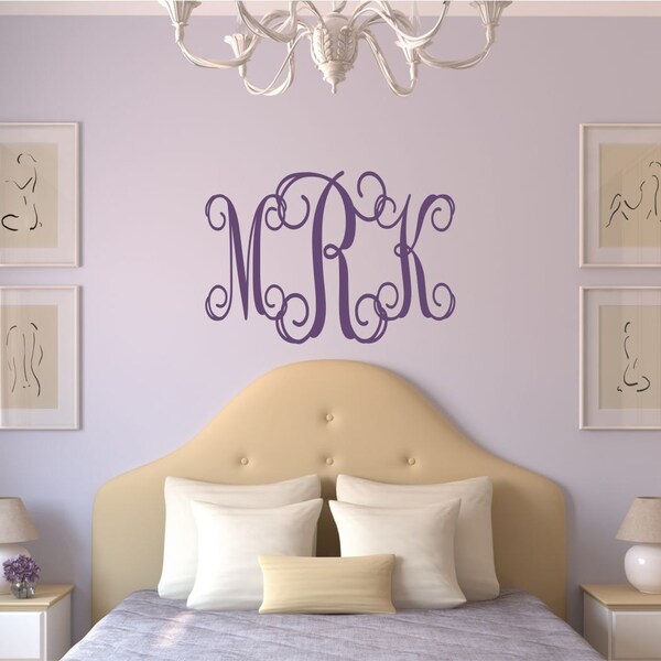 Monogram Wall Decals - Etsy