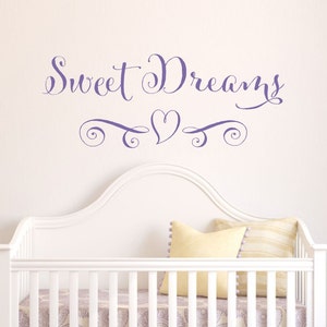 Sweet Dreams Wall Decal // Nursery Wall Decal // Baby Wall Decal ...