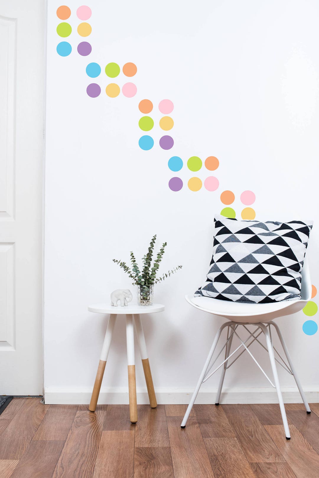 Polka Dots Wall Decal // Pastel Polka Dots // Nursery Wall Decor ...