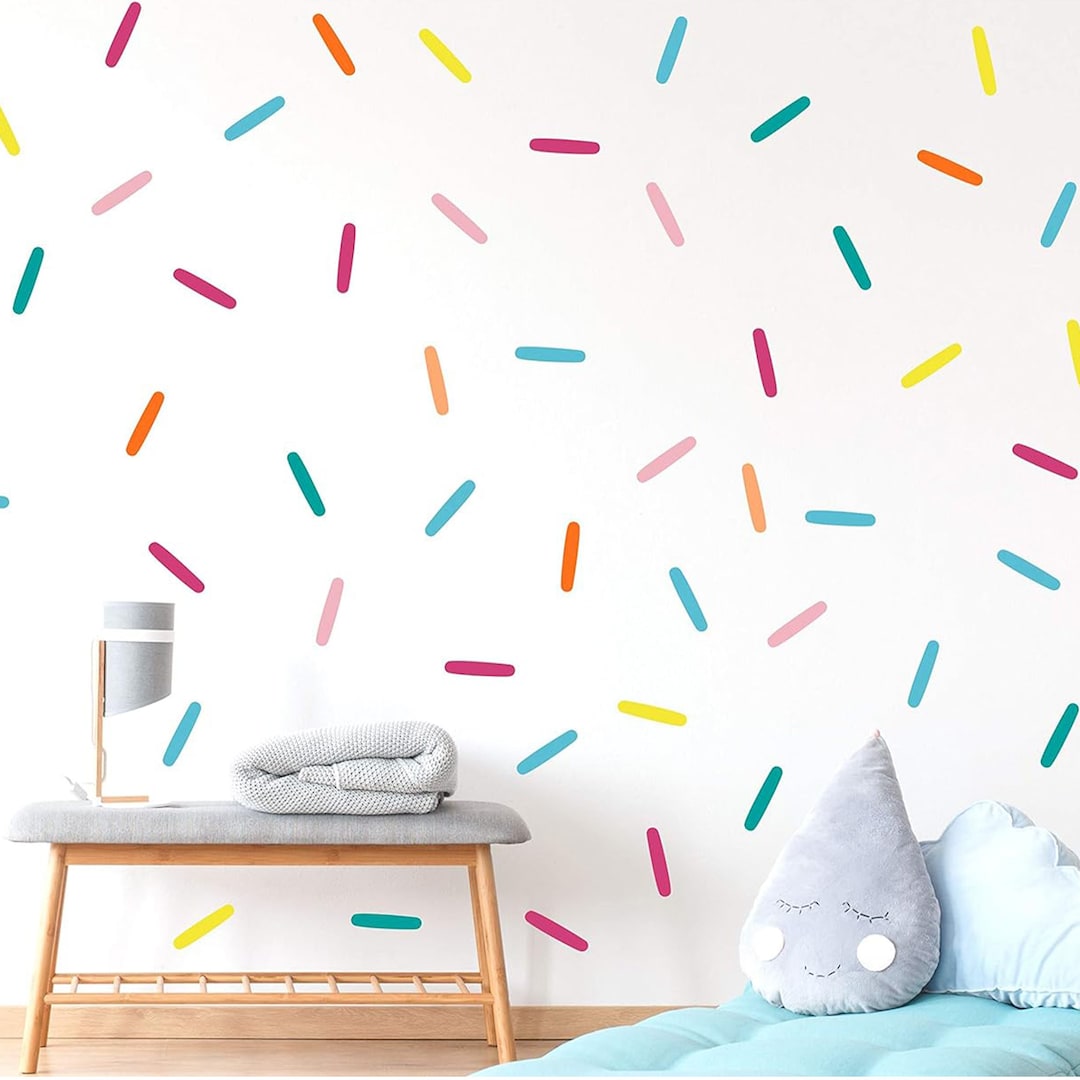 Vibrant Confetti Wall Decals for Kids Bedroom or Playroom Decor - Etsy