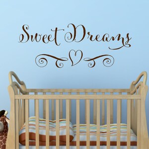 Sweet Dreams Wall Decal // Nursery Wall Decal // Baby Wall Decal ...