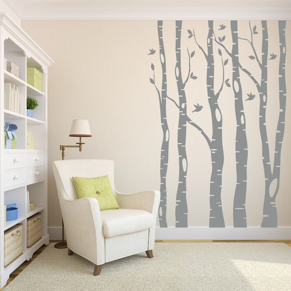 Birch Tree Decal - Etsy