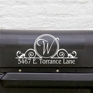 Mailbox Decal Name Decal Mailbox Scroll Decoration - Etsy